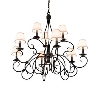 Meyda Tiffany 224138 Grace 9 Light 40" Wide Chandelier - Bed Bath ...