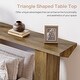63" Long Sofa Table, Modern Console Table with Thickened Tabletop ...