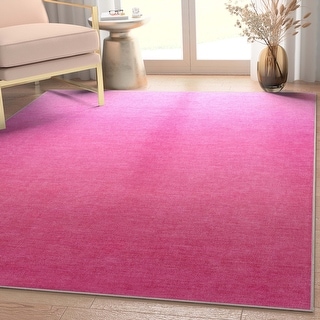 Well Woven Apollo Ombre Modern Flat-Weave Easy Clean Abstract Area Rug ...