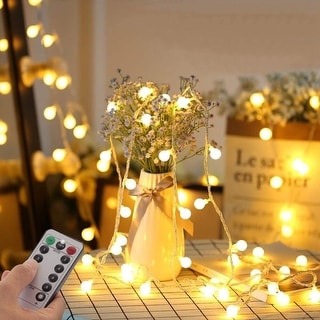 33 FT 100 LED Globe Ball String Lights - Standard - Bed Bath & Beyond ...