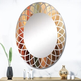Designart "Islam Art The Pillars II" Islamic Modern Wall Mirror - Bed ...