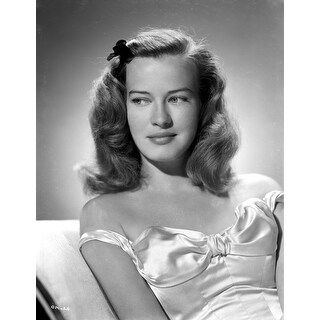 Osa Massen on an Off Shoulder Silk Top Leaning and sitting Portrait ...