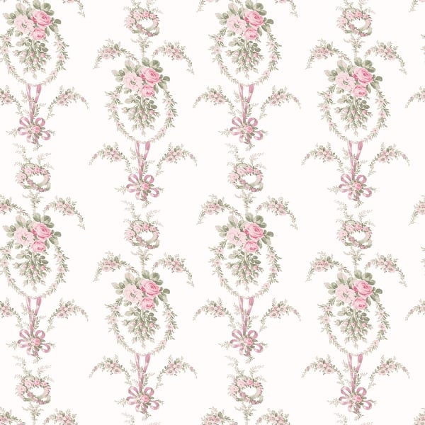 pink rose pattern wallpaper