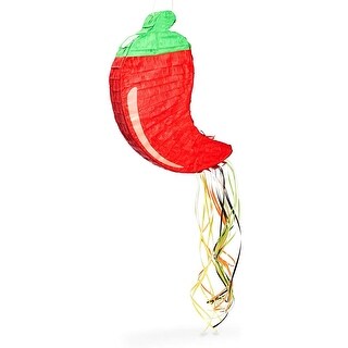Small Red Chili Pull String Pinata for Fiesta, Cinco de Mayo Party (13 ...