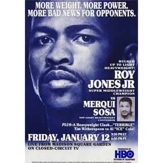 Roy Jones Jr. Vs Merqui Sosa Movie Poster (11 X 17) Item Mov295497 ...