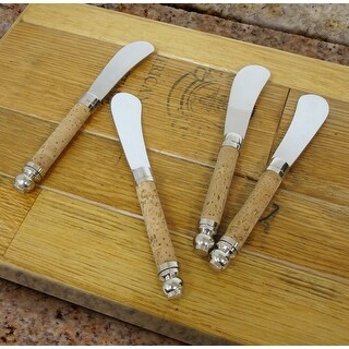 Epicureanist Cork-Handled Cheese Spreaders (Set of 4) - Bed Bath ...