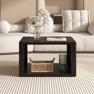 2-Tier Center Table with Half Open Storage - Bed Bath & Beyond - 42593029