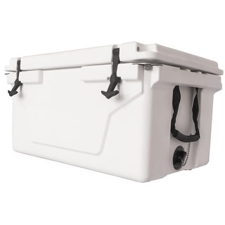 White color ice cooler box 65QT camping ice chest beer box outdoor ...