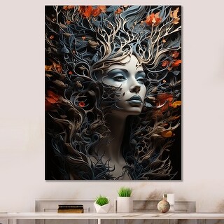 Designart "Surrealism Metamorphosis Of Shadows" Surrealism Canvas Wall ...