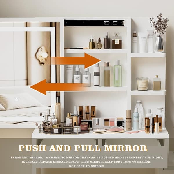 vanity mirror set up