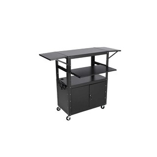 Mobile AV Cart with Locking Cabinet, - Bed Bath & Beyond - 41038403