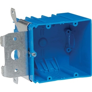 Carlon 2-Gang PVC Molded Old Work Dual Voltage Wall Box, 18 Cu. In. - 1 ...
