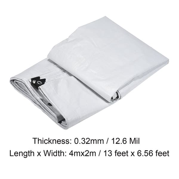 Waterproof Poly Tarpaulin Cover Outdoor Shelter Garden Tarp Sheet - Bed ...