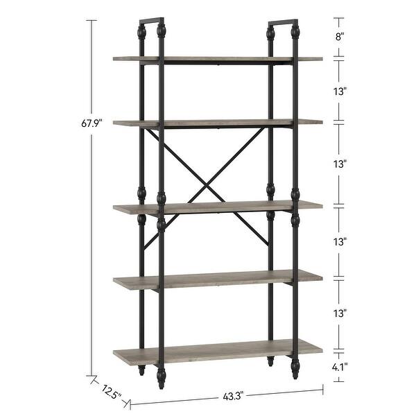 5-Tier Bookcase with Roman Columns - Bed Bath & Beyond - 40401513