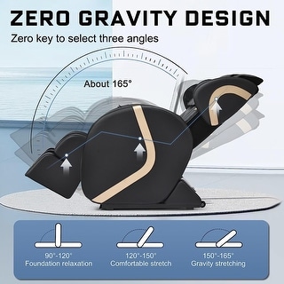 Zero Gravity Motion Massage Recliner for Parents, Full Body Air Pressure Massage Chair Recliner ...