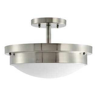 Design House 588475 Harris 2 Light 13" Wide Semi-Flush Ceiling Fixture ...