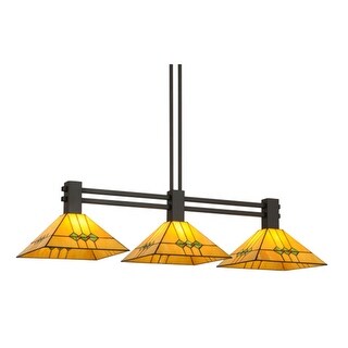 Meyda Tiffany 156697 Martini 3 Light 47" Wide Linear Pendant - Bed Bath ...