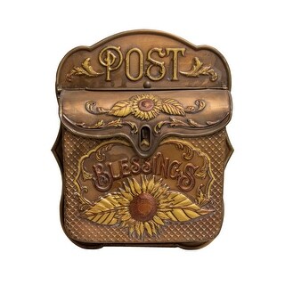 Copper Look Sunflower Blessings Post Box - Bed Bath & Beyond - 36295971