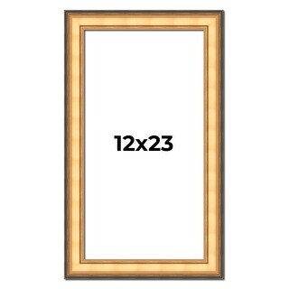 12x23 Frame Gold Plein Aire Solid Wood Picture Frame Width 2 Inches ...