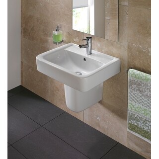 Bissonnet Renova 55 Semi-Pedestal Elements 21-11/16" Vitreous China ...