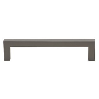 GlideRite 5 Inch Center to Center Solid Square Bar Pull Graphite - 21683-128-GPH - Bed Bath ...