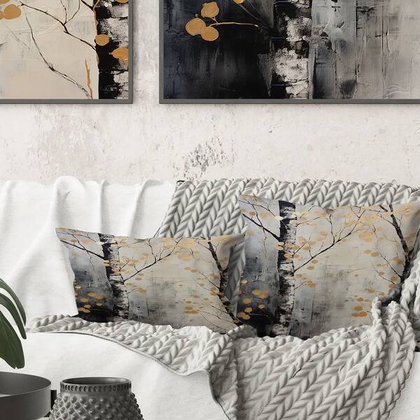 monochrome patterned cushion