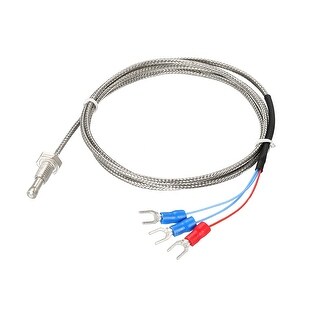 K Type Temperature Sensor M6 Thermocouple 3.3ft -50 to 200°C(-58 to 392 ...