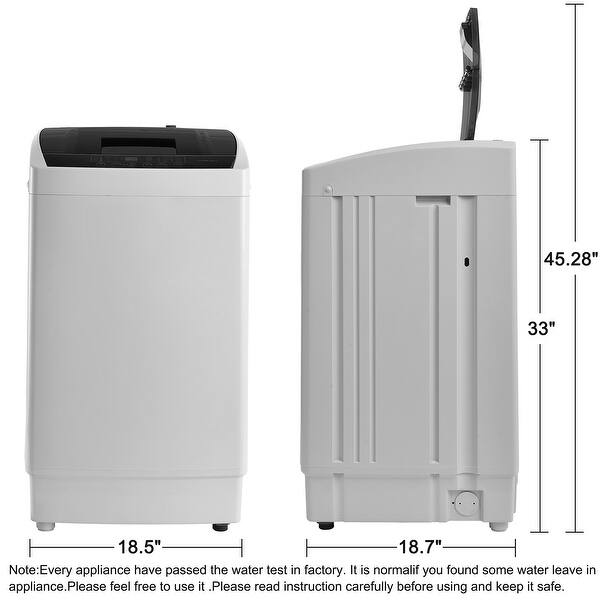 Compact Fully Automatic Washing Machine with LED Display - Bed Bath ...