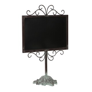 Cheungs Red Shabby Chalkboard with Detailed Base - Bed Bath & Beyond ...