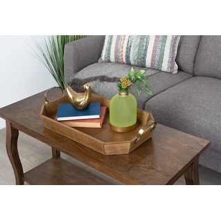 Kate and Laurel Atchison Wood Decorative Tray - 21x12 - Bed Bath ...