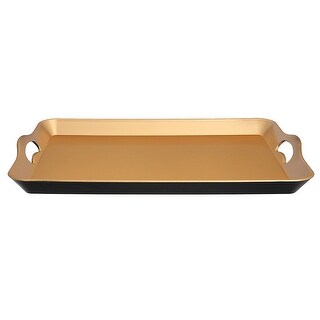 Rect. Serving Tray With Handle (Gold) - Bed Bath & Beyond - 36112852
