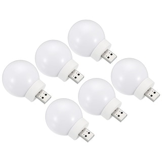 6Pcs USB Plug Night Light 1W Portable Mini LED Lamp Bulb - Bed Bath ...