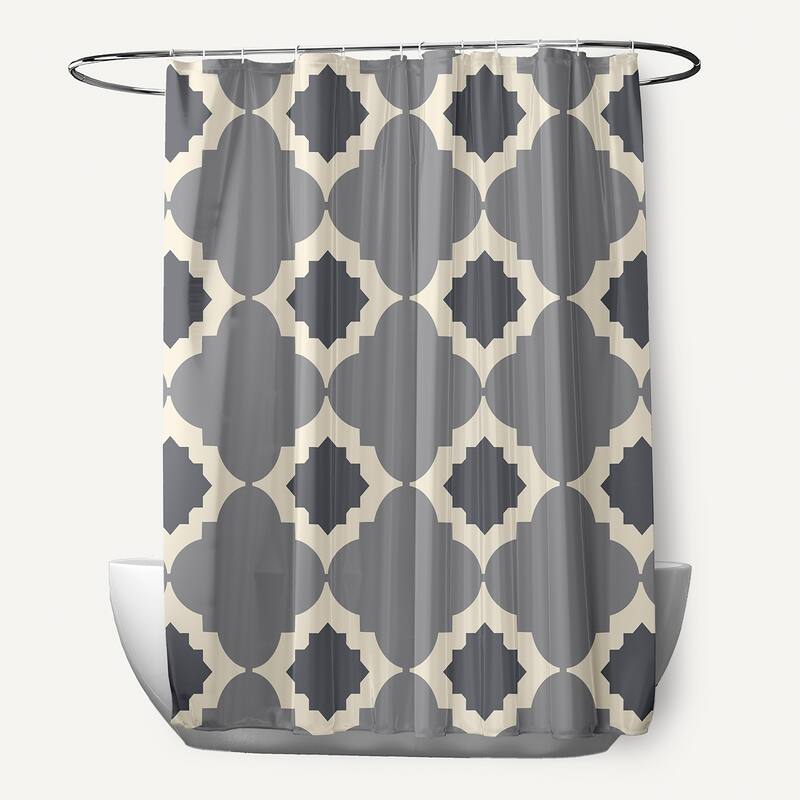 Medina Geometric Print Shower Curtain (71 x 74) - On Sale - Overstock ...