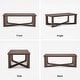 Modern Coffee Table Farmhouse Solid Wood Coffee Table with Cross Sturdy ...
