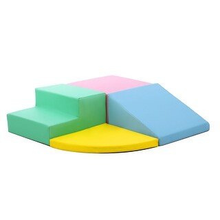 Colorful 4-Piece Soft Kids Indoor Climbing Set,Lightweight Playtime ...