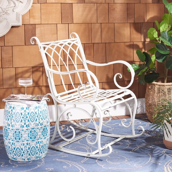 Safavieh Outdoor Living Medrano Rocking Chair - Bed Bath & Beyond ...