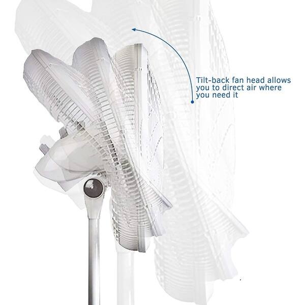Lasko 2520 16-inch White Oscillating Stand Fan - Bed Bath & Beyond ...