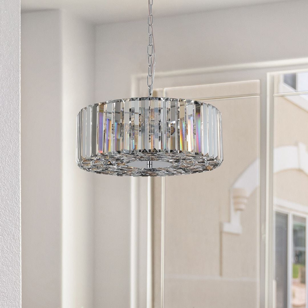 Indoor 5-light Luxury Crystal Chandelier - Chrome - On Sale - Bed Bath ...