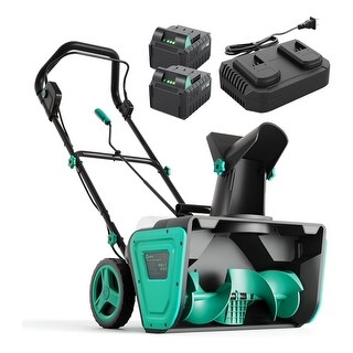 20" Electric Snow Blower Cordless,Brushless Motor 23FT Throwing ...