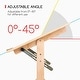 Adjustable Drafting Table with Tiltable Top and Pencil Ledge for ...