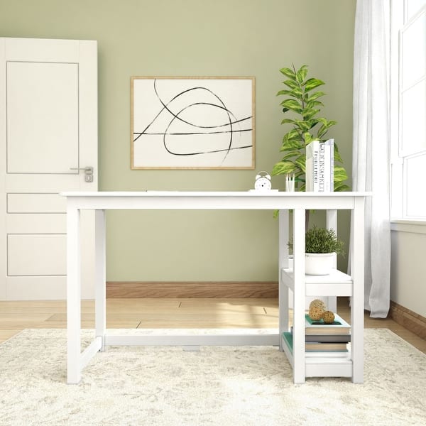 Plank and Beam Desk with Bookshelves - On Sale - Bed Bath & Beyond ...