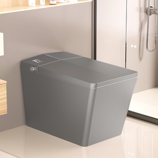 Square Smart Toilet with Built-in Tank for Bathroom,Tankless Bidet ...