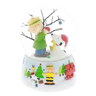 Roman Peanuts Charlie Brown And Snoopy O Christmas Tree Musical Water ...