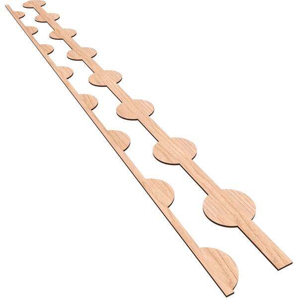 Bridgeport Adjustable Wood Decorative Slat Wall Panel Kit (contains 11 ...