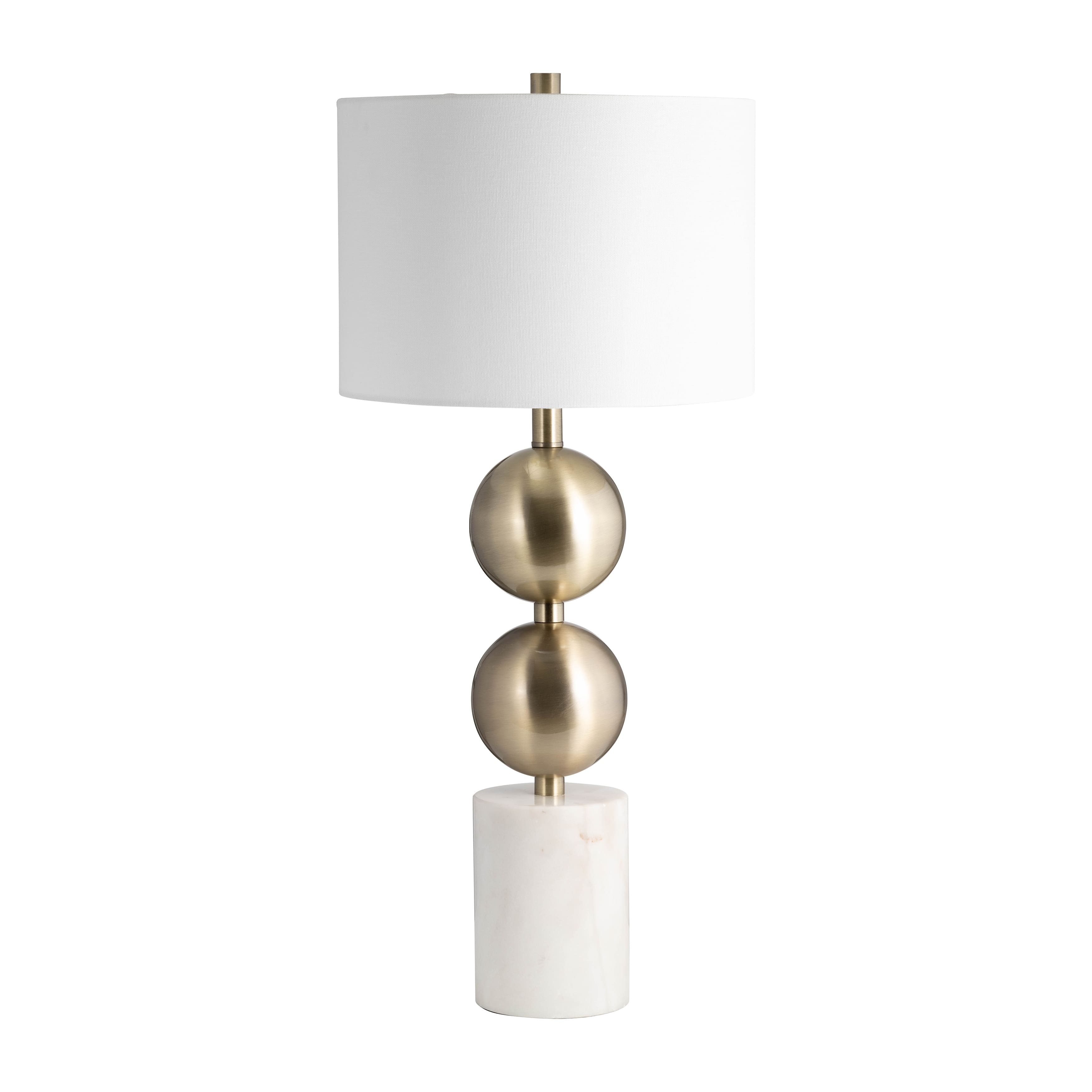 Sagebrook Home Modern Neutral Marble, 31" Stacking Orbs Table Lamp ...