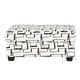 Roundhill Furniture Nason Geometric Patterned Ottoman - Bed Bath ...