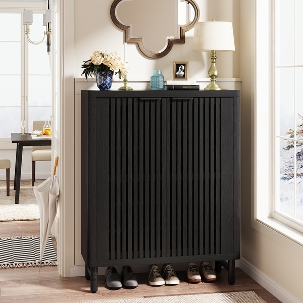 Large Modern Shoe Storage Cabinet with Adjustable Shelves On Sale Bed Bath Beyond 39829862
