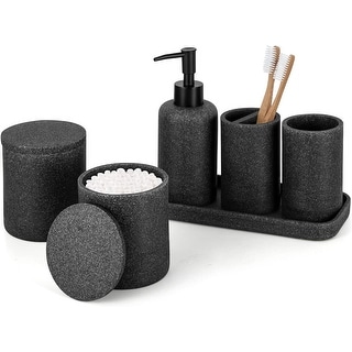 Bathroom Accessories Set 6 Pcs - Bed Bath & Beyond - 42135493