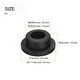 Rubber Grommet Mount Dia Round T Type for Wire, Pipe Protection - Black ...