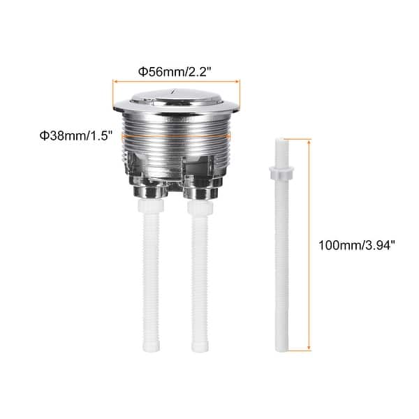 Toilet Tank Button Dual Push Flushing Replacement Button for 48mm Hole ...